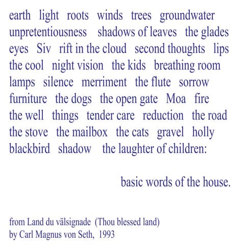Klas Tham - Human Habitat 12th april 2010 Part 1 | PDF
