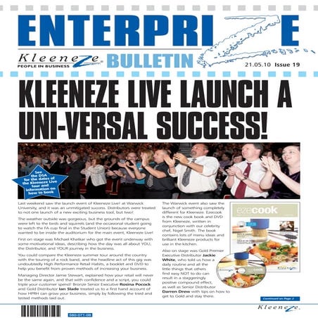 Kleeneze 2010 Ewb 20 | PDF