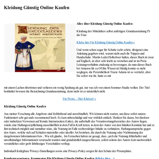 Kleidung gunstig online kaufen | PDF Kleidung gunstig online kaufen | PDF