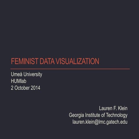 Feminist Data Visualization | PPTX