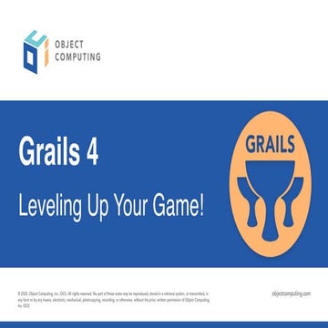 Grails 4 Upgrade Your Game Ppt 
