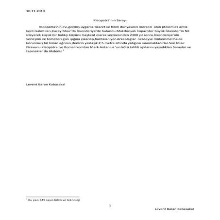 Kleopatra | DOCX