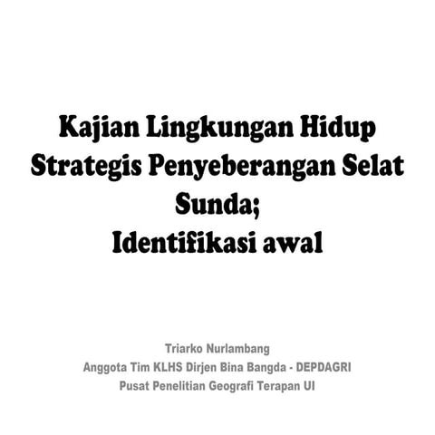 Kajian Lingkungan Hidup Strategis-Penyebrangan Selat Sunda.ppt