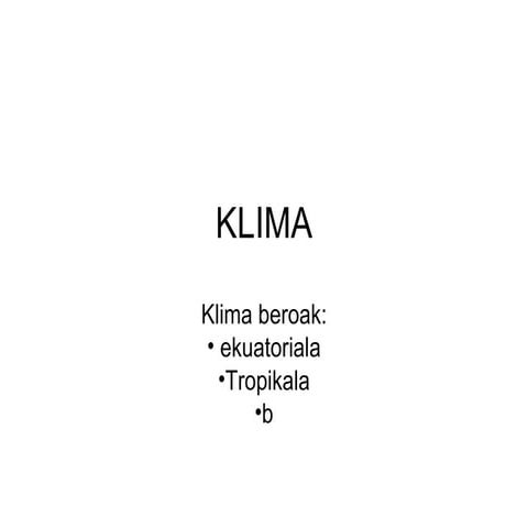 Klima | PPT