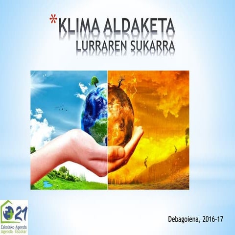Klima aldaketa laburra | PPTX