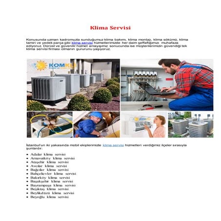 Klima servisi | PDF