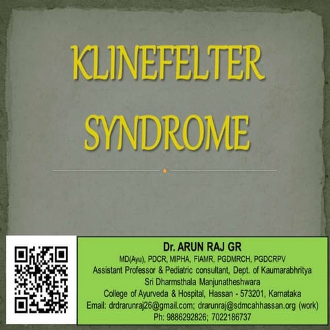 Klinefelters Syndo Rome