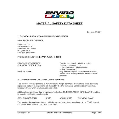 Cement Lime Blends - Safety Data Sheet | PDF