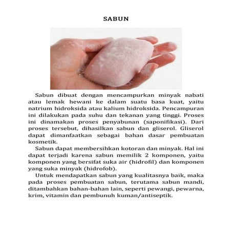 Kliping sabun | DOCX