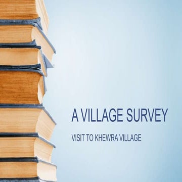 Village survey | PPTX
