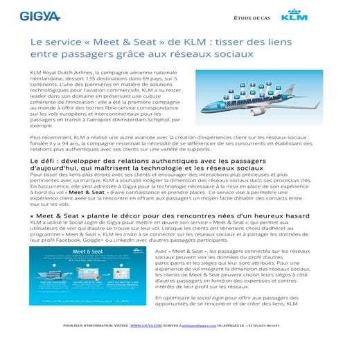KLM Case Study - French | PDF