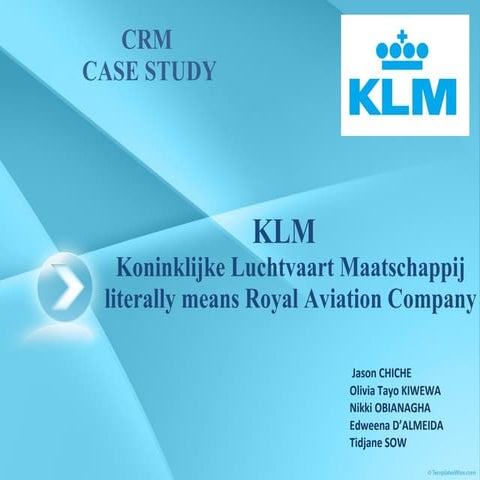 Klm Crm Case Study | PPT