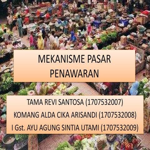 mekanisme pasar penawaran | PPTX