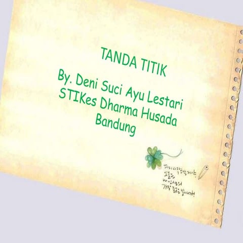 TANDA TITIK | PPTX