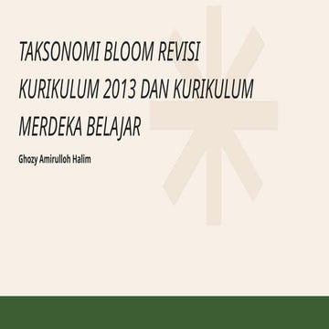 KLOMPOK 6, PPT GHOZY. TAKSONOMI BLOOM.pptx
