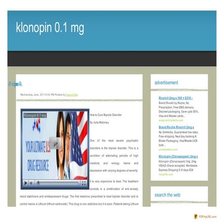 Klonopin 0.1 mg | PPT