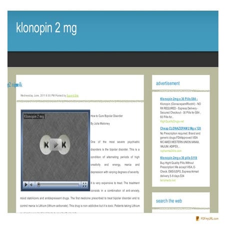 Klonopin 2 mg | PPT