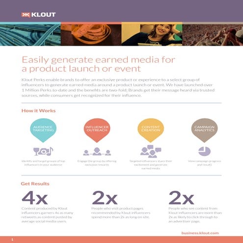 Klout Perks one-pager | PDF