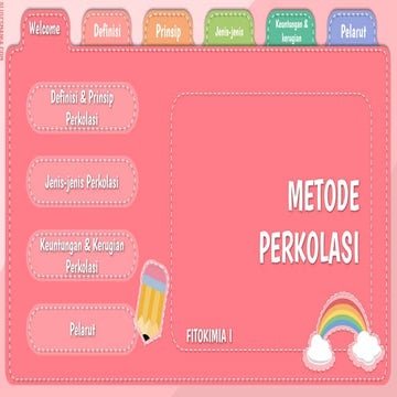 Presentasi perkolasi | PPT