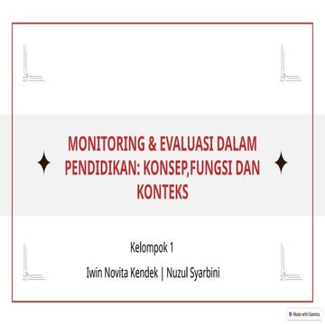 KLP 1 CHAPTER 1 MONITORING & EVALUASI PENDIDIKAN.pptx