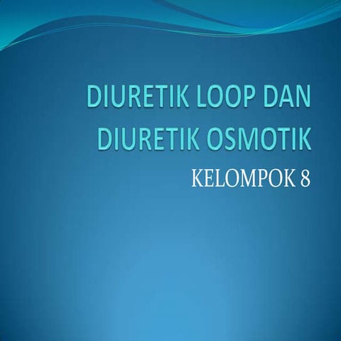 Klp 8 diuretik | PPTX