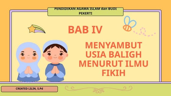 Materi PAI Menyambut usia baligh Kelas 4 Semester 1 Kurikulum merdeka | PPT