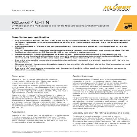 Kluberoil 4-uh1-n-series Mr Tùng - 0987 988 407 | www.khodaumo.com