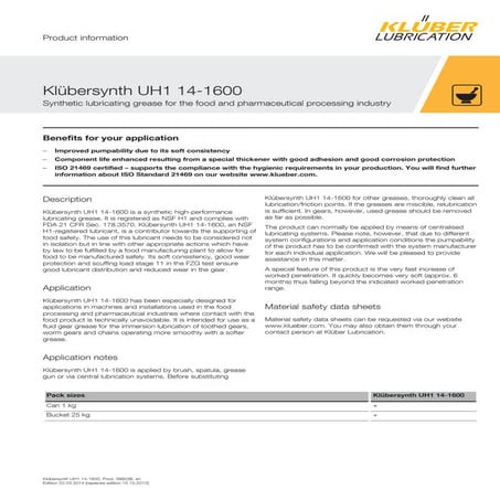 Klubersynth uh1-14-1600 Mr Tùng - 0987 988 407 | www.khodaumo.com ...