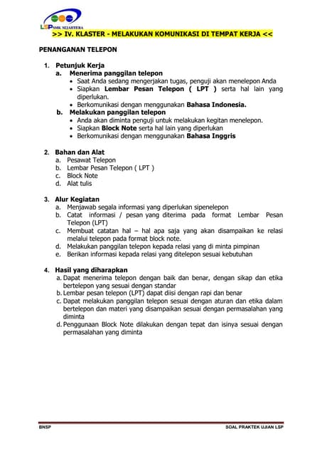 Soal spreadsheet lsp 2022 | PDF