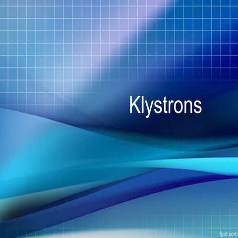 Two cavity klystron | PDF