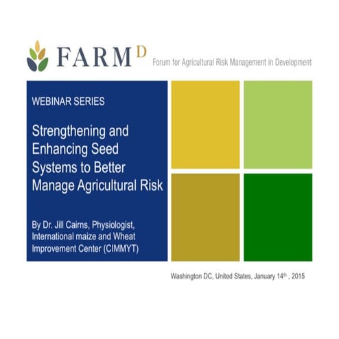 Dr Peter Setimela, DTMA (Drought Tolerant Maize for Africa), CIMMYT | PDF