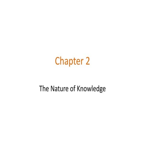 Knowledge Management Chapter 2 | PPTX