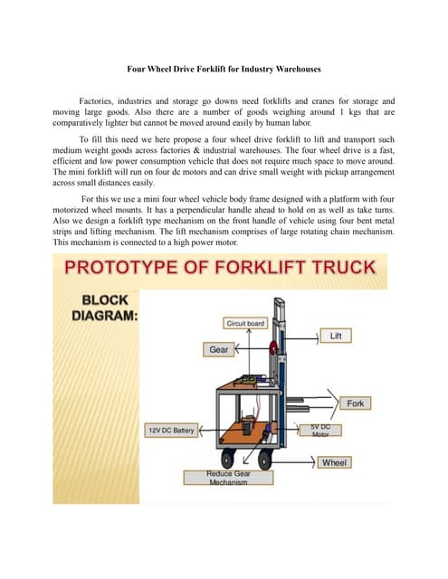 Key components of forklift presentation | PPT