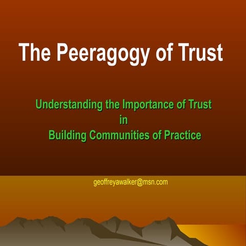 Km#6 the pedagogy_of_trust | PPT