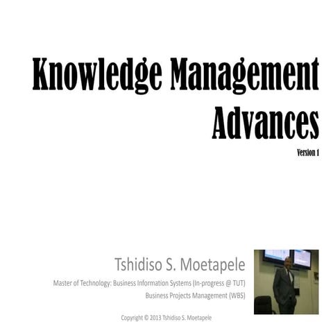 Knowledge Management Advances | PPT