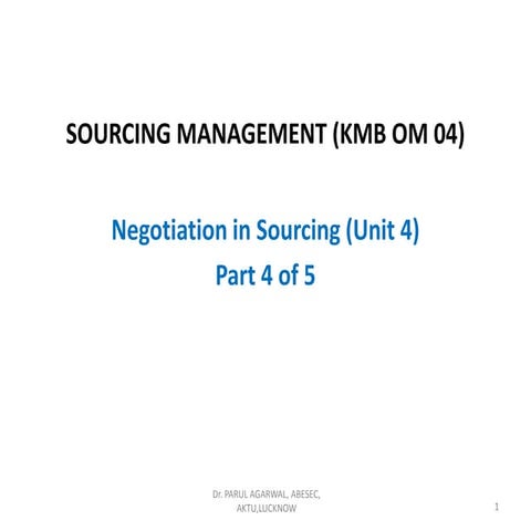 Kmb om04 negotiation 4 of 5 | PPT