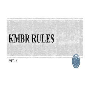 KERALA MUNICIPALITY BUILDING RULES PART-2 | PDF