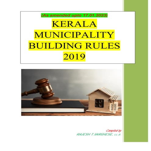 KMBR 2019 amended upto 17.01.23.pdf- Kerala municipal building rules ...