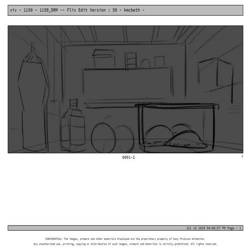 Vivo Storyboards Gabi and Vivo Kitchen Sequence | PDF