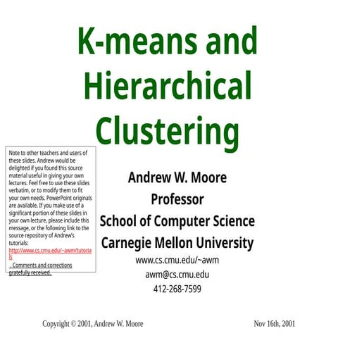 For beginner who wants to know k means lecture 1.ppt