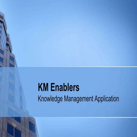 Knowledge Management Enabler | PPTX