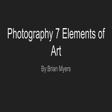 Seven elements of art project | PPTX