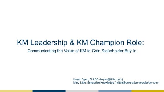 Measuring the Impact of KM | PPT