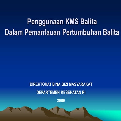 KMS - kartu menuju sehat - untuk anak balita laki-laki dan perempuan | DOCX