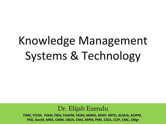 Knowledge management ppt | PPT