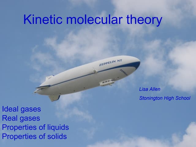 Kinetic theory of gases | PPT
