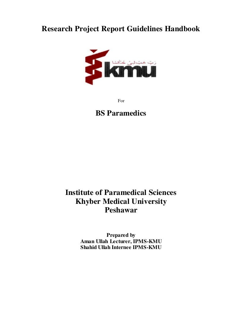KMU IPMS Guidelines For Research Project Report Writing kmu-ipms-guidelines-for-research-project-report-writing