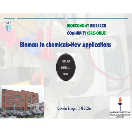 Biomass to chemicals-New Applications | PDF