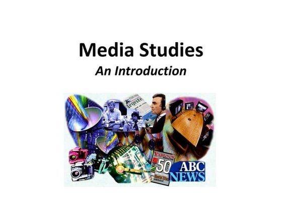 Media Studies PowerPoint Presentation | PPT