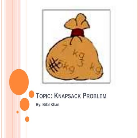 Knapsack problem | PPT